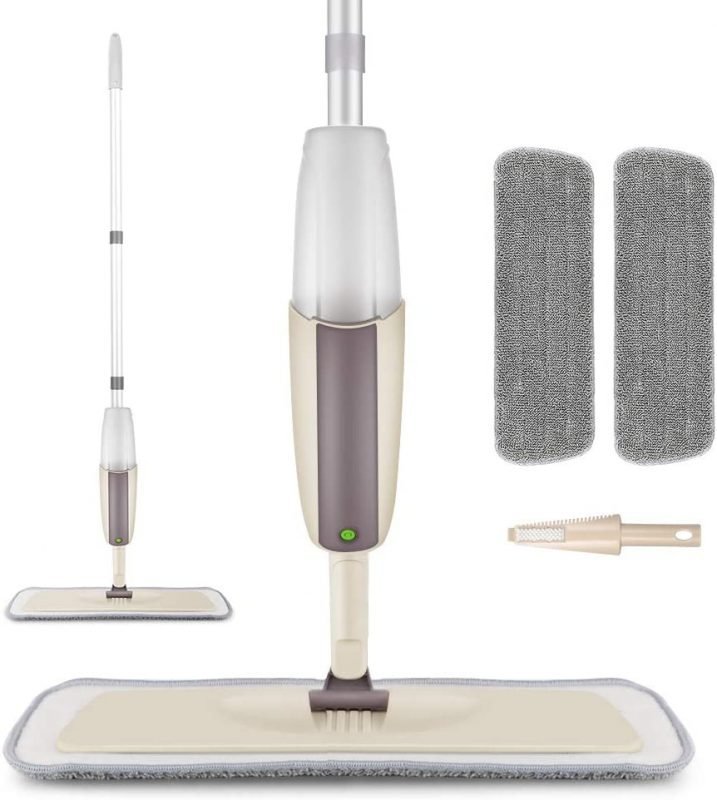 Microfiber Spray Mob Cleaner with 2 Pads and Refillable Bottle – Mobigear